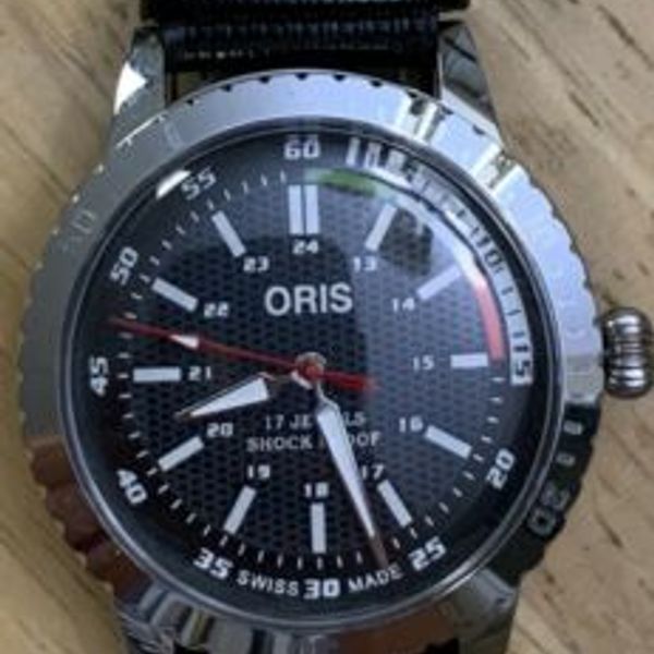 ORIS Vintage Men’s Automatic Watch Hand Wind 37.5mm Black Dial Leather ...