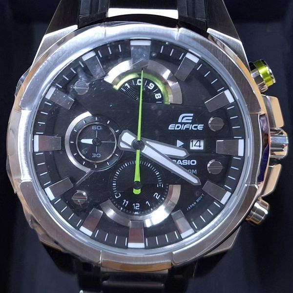 Casio Edifice EFR-540D-1A Chronograph 100M Sport Watch Stainless Steel ...