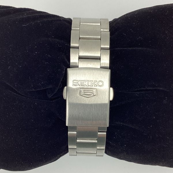 Seiko 5 Men's SNKE01J1 Automatic Day Date Ind Black Dial Stainless ...