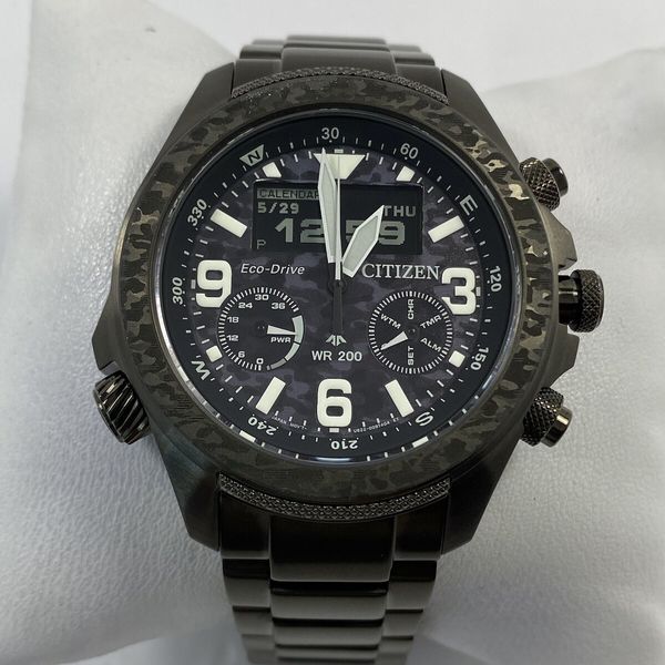 Citizen Promaster Land U822 Gray Chronograph Eco-Drive Men's Watch ...