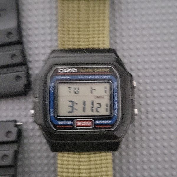 Men's Casio W-71 Mod 549 Alarm Chronograph Watch. New Battery! Two ...