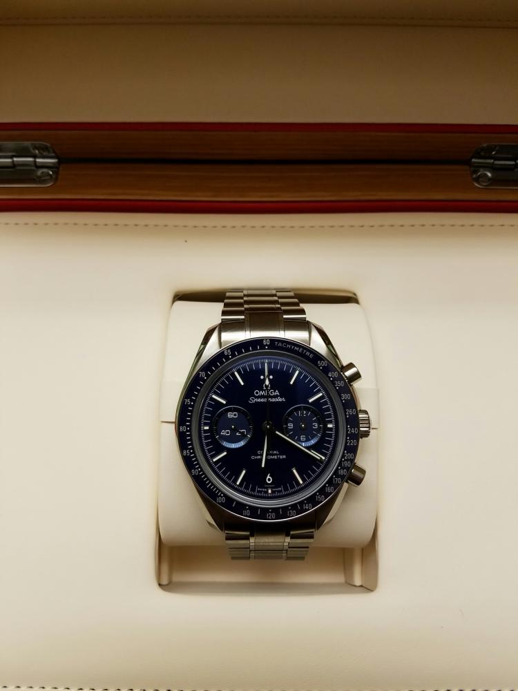 FS: Omega Speedmaster Titanium - Blue Dial/Bezel | WatchCharts Marketplace