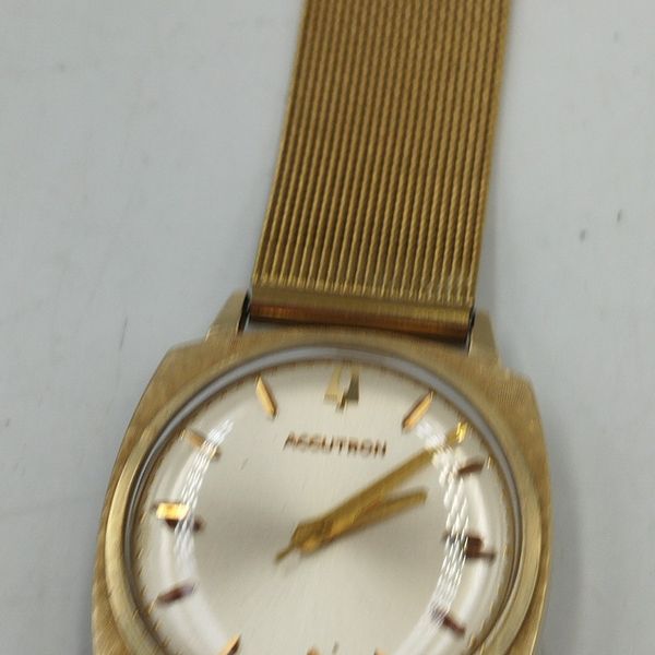Bulova M7 Accutron Watch E25480 Quartz Gents Stainless 34mm Working ...