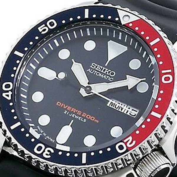 SEIKO SKX009 SKX009J1 Automatic 200m Diver NIB Rubber Band Japan Made ...