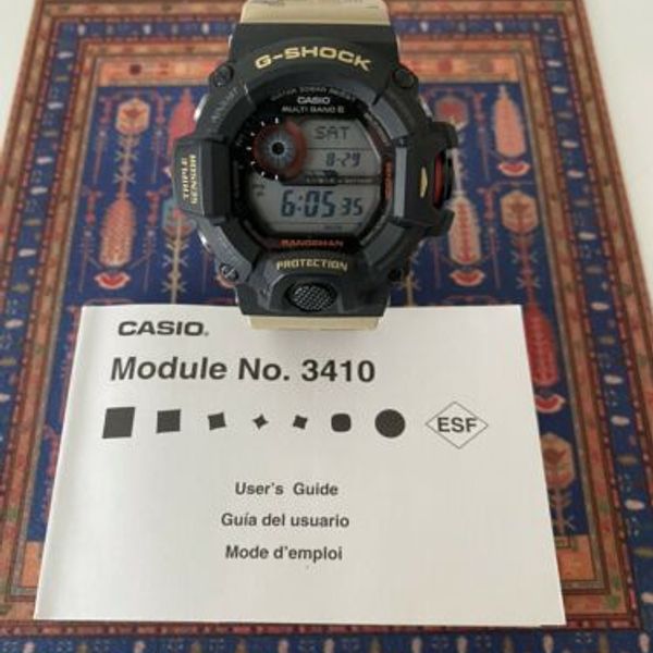 Casio G-Shock Rangeman GW9400DCJ-1 Desert Camo Rare Module 3410 Frogman ...