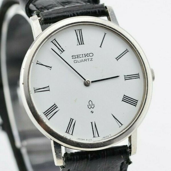 Vintage Unisex Seiko Quartz Watch Roman Numerals 4130-9001 JDM G287/88. ...
