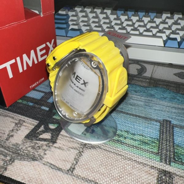timex indiglo mens watch Yellow 2009 NEW | WatchCharts Marketplace