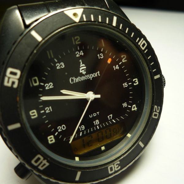 SOLD ALL BLACK CHRONOSPORT UDT TYPE II - Not a Sea Quartz | WatchCharts