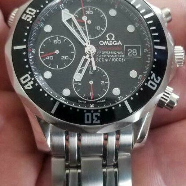 Omega Seamaster 300M Chronograph Black Dial 213.30.42.40.01.001 ...