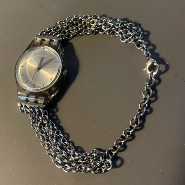 Lovely Ladies Swatch chain strap watch | WatchCharts Marketplace