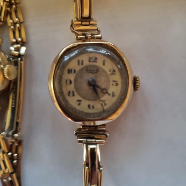 Ladies 9ct Gold Watches X2 Tudor Royal & Limit - Gold Cases Rolled Gold ...
