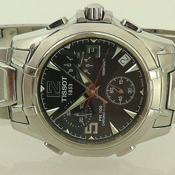Tissot Quartz PR 100 Gents Flyback P670/770 Chronograph Alarm Date ...