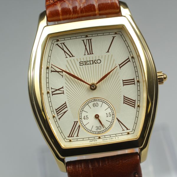 [MINT] Vintage Seiko Tonneau 8G28-00A0 Small Second Men Quartz Watch ...