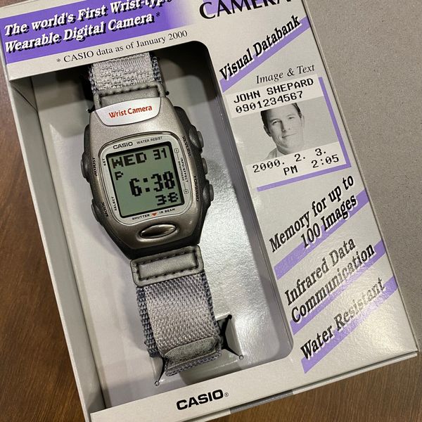 CASIO WQV-2B-8 Wrist Camera Digital Watch Rare Vintage New In Box NOS ...