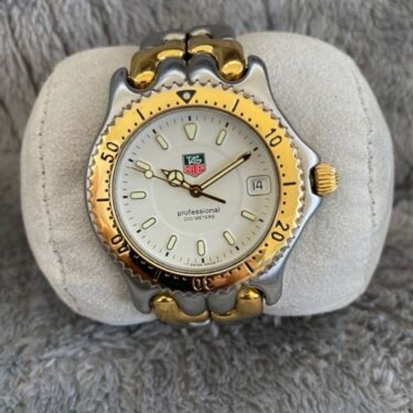 TAG HEUER PROFESSIONAL 200M TWO-TONE WATCH WG1122-KO | WatchCharts ...