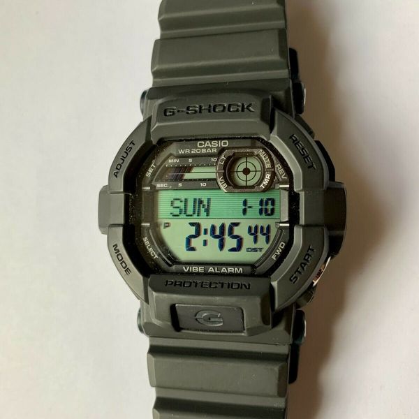 Casio GD-350 G-shock Gray/Black Rubber Band Digital Watch | WatchCharts ...