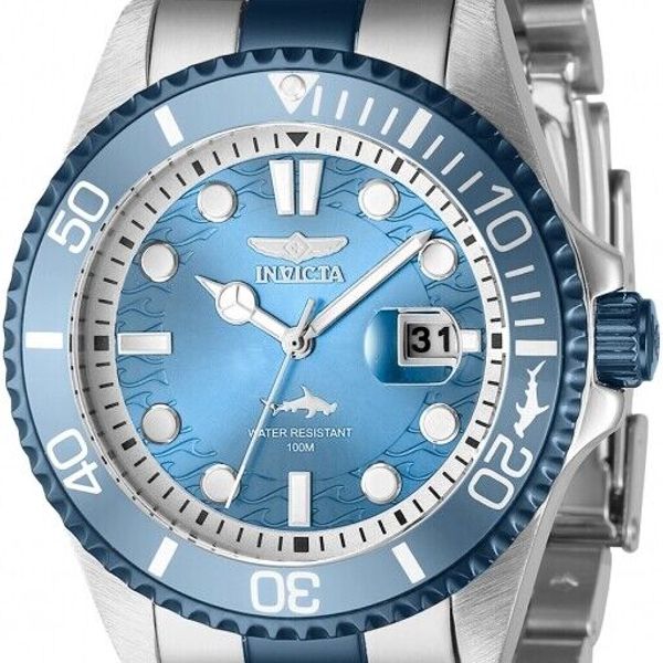 Invicta Pro Diver Men's Light Blue Dial Quartz Watch - 43mm ...