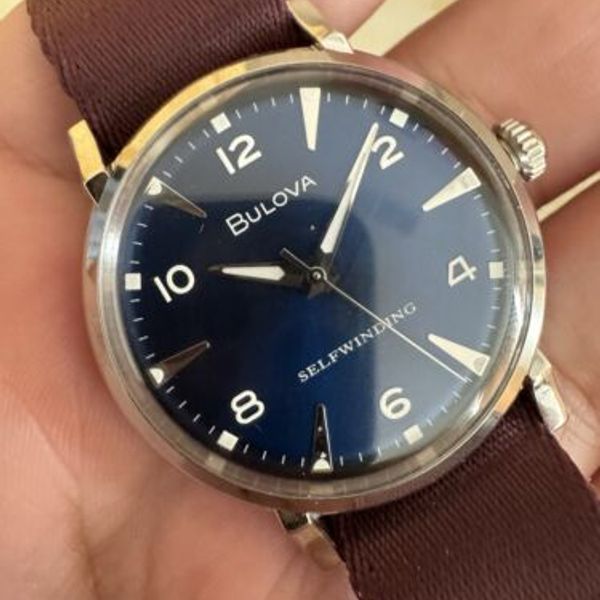 Bulova AMERICAN CLIPPER, Stunning Blue dial, AUTOMATIC (Mechanical ...