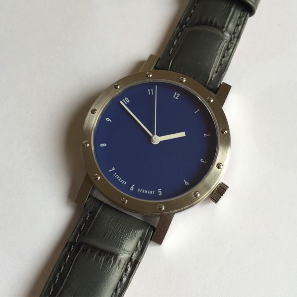 SOLD: Kleine Schauer, Blue, ETA 2801. SOLD | WatchCharts Marketplace