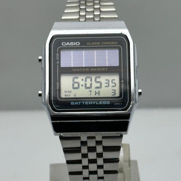 Vintage Casio Alarm Chrono Batteryless AL-180 Japan Made Men's Watch ...
