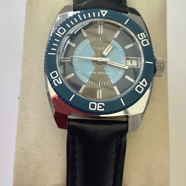 VINTAGE TIMEX MECHANICAL SPRITE DIVERS STYLE WATCH,WORKING ...