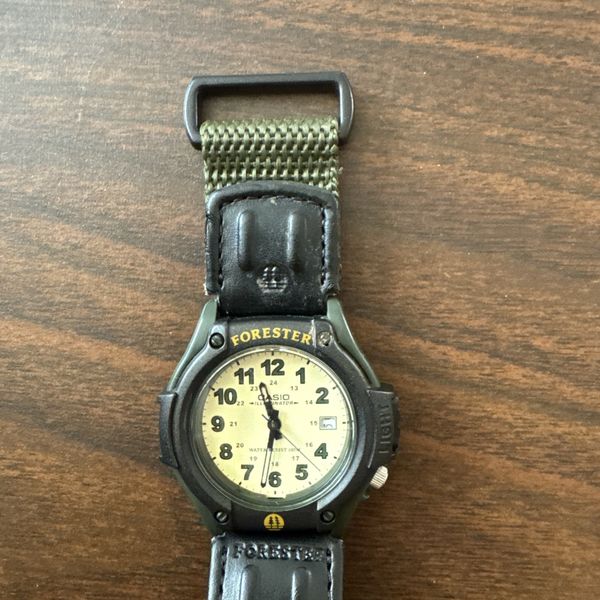 Casio FT500WC-3BV Analog Green FORESTER Watch with backlight and Date ...