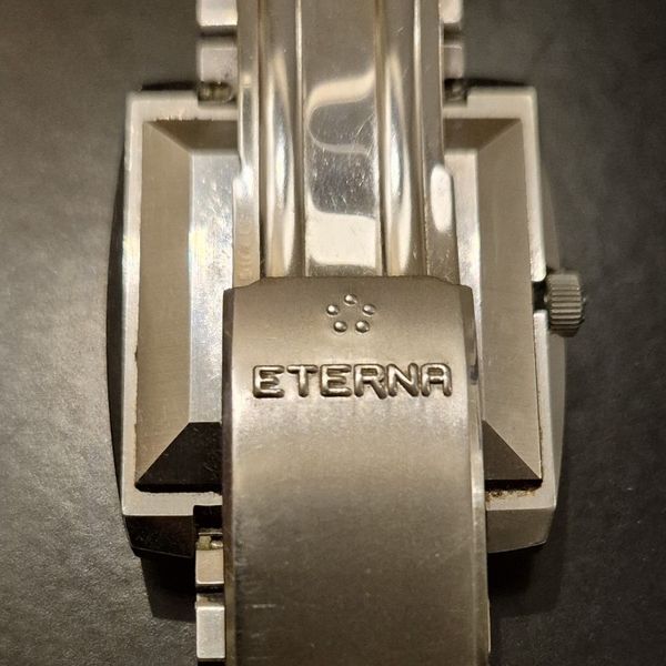 Mens Vintage Stainless Steel Eterna-matic 2002 Automatic Wind Wrist ...