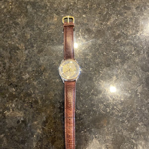 Vintage 90s Fossil SK-5086 Skeleton Wrist Watch | WatchCharts Marketplace