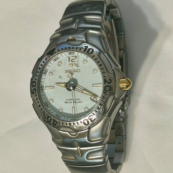SEIKO KINETIC AUTO RELAY 5J22-0A50 Wristwatch from Japan 2 | WatchCharts Marketplace