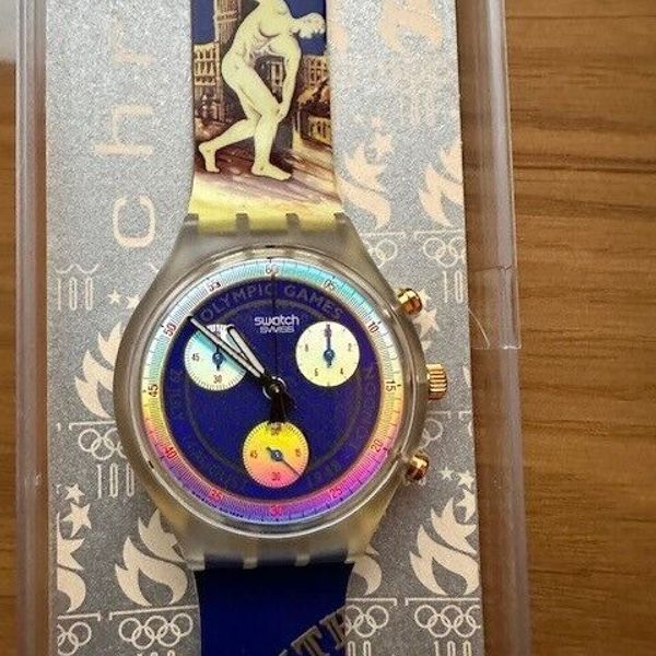 Swatch "London 1948" Olympic Games Chronograph Watch SCZ102 Swiss Made ...
