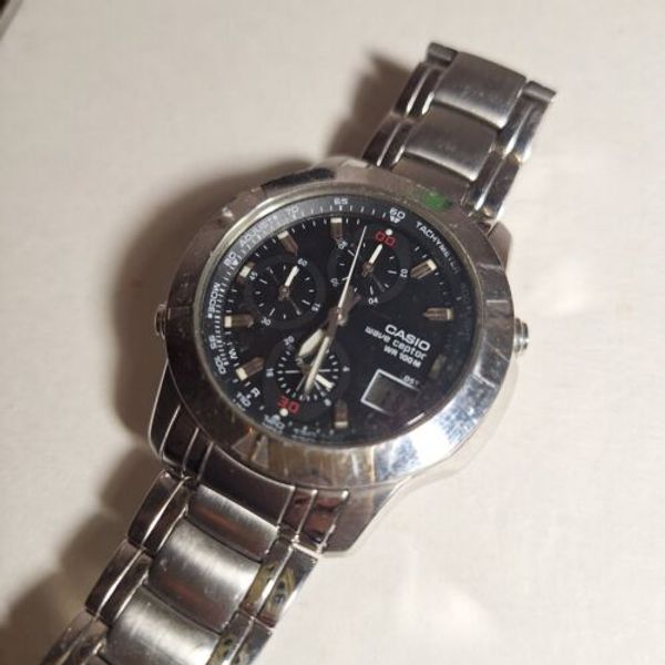 Casio Chronograph Watch Wave Ceptor | WatchCharts Marketplace