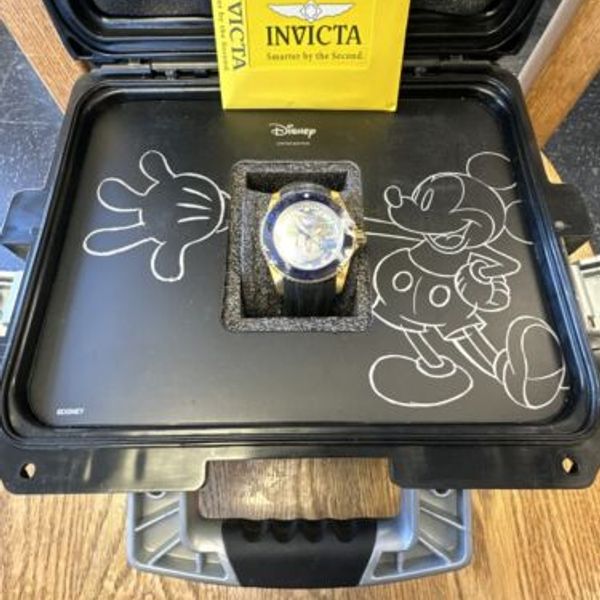 Invicta Disney Mickey Mouse Automatic Watch Limited Edition Blue MOP ...