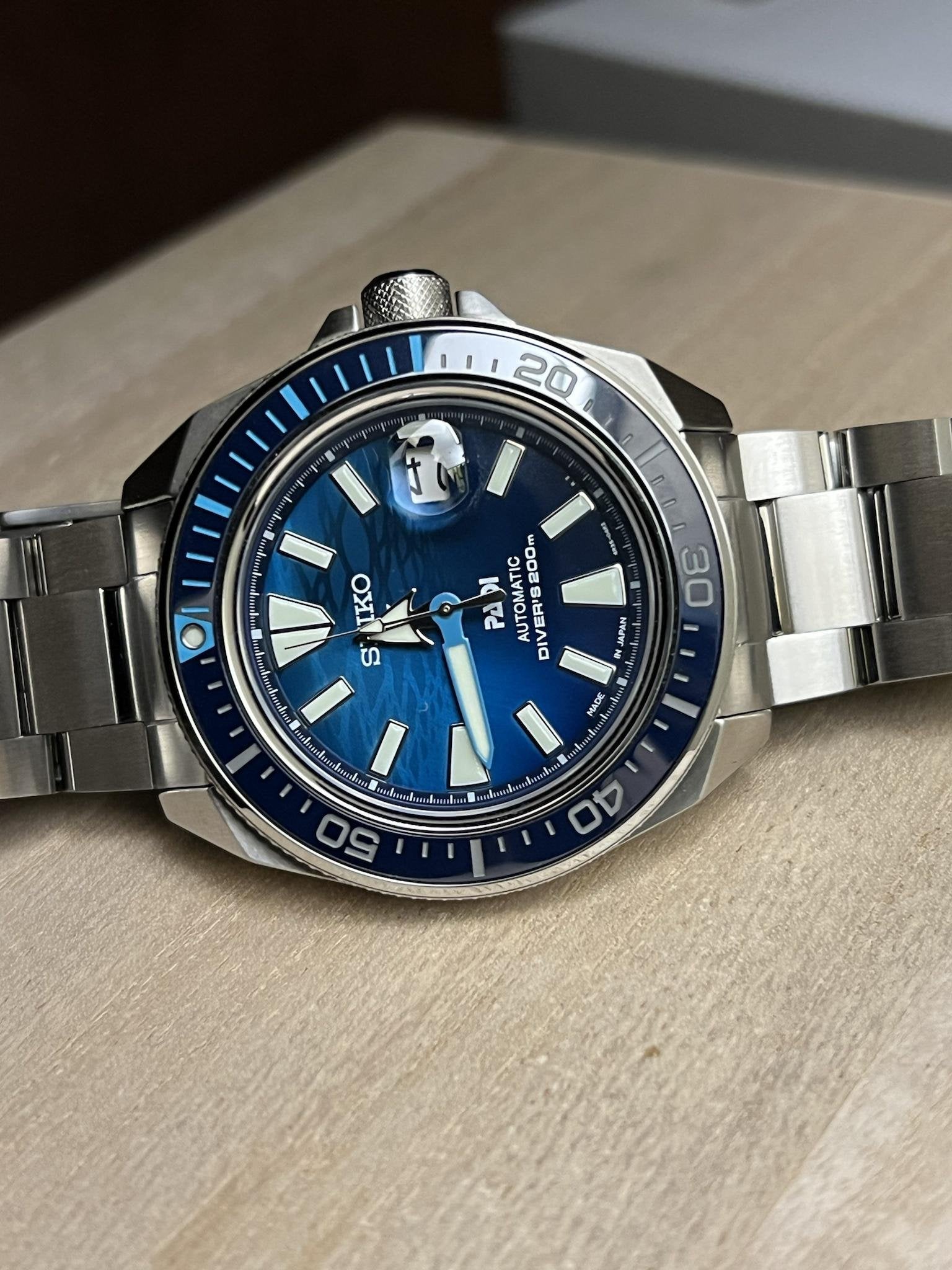 Seiko King Samurai Deep Blue PADI SRPJ93 | WatchCharts Marketplace