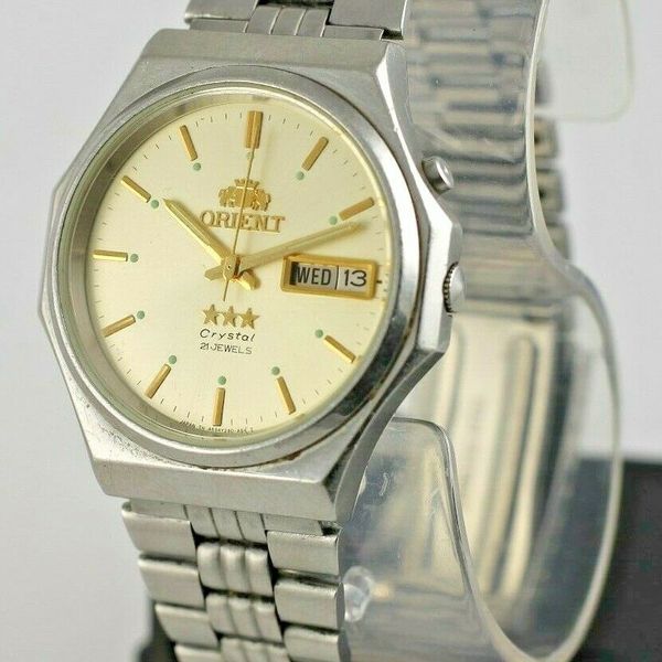 Vintage ORIENT 469WB6-82 CA Men's Stainless Steel 21 Jewels Automatic ...