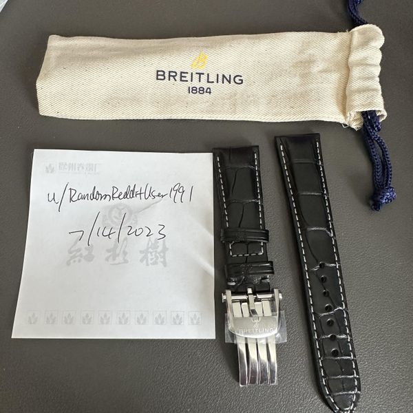 [WTS] Breitling OEM 22mm Alligator strap with deployant clasp. BNIB ...