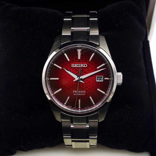Seiko Presage SPB227J1 Red Sharp Edged Automatic Sports Watch W/Box ...