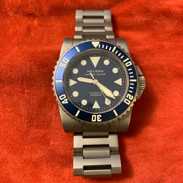 FS: Helson Shark Diver, 45mm, Blasted Titanium | WatchCharts