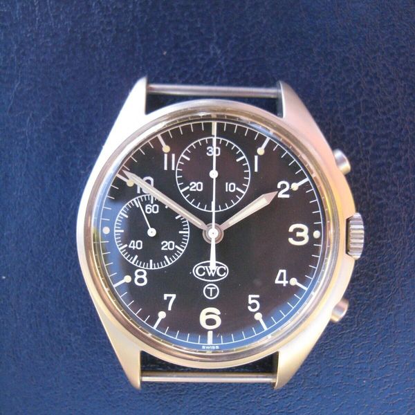 CWC Royal Navy Fleet Air Arm Pilots Mechanical Chronograph Watch, NoS ...