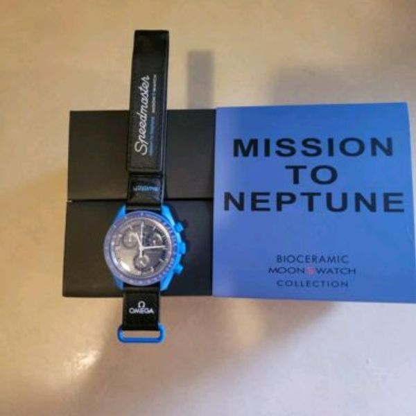 New Swatch x Omega watch Moonswatch Mission To Neptune USA Seller 3day ...