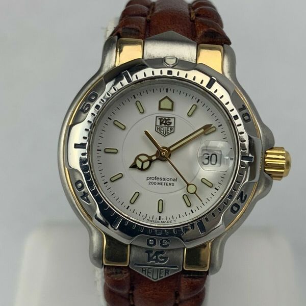 TAG Heuer 6000 Series Professional 18K/Stainless Steel Watch - WH1351 ...