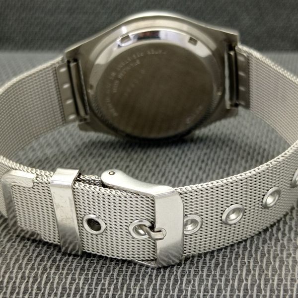 VINTAGE SEIKO 5 AUTOMATIC 7S26A JAPAN MENS SILVER COLOR DIAL WATCH a701 ...