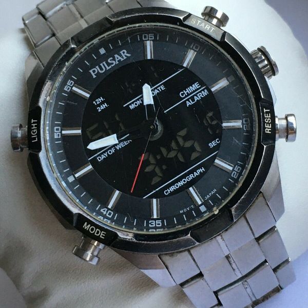 Pulsar By Seiko Gents Z021-X004 Digital/Analogue Alarm Watch | WatchCharts