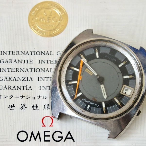 Omega Memomatic Vintage 1971 Alarm Watch 166.072 + Papers - Project Non ...