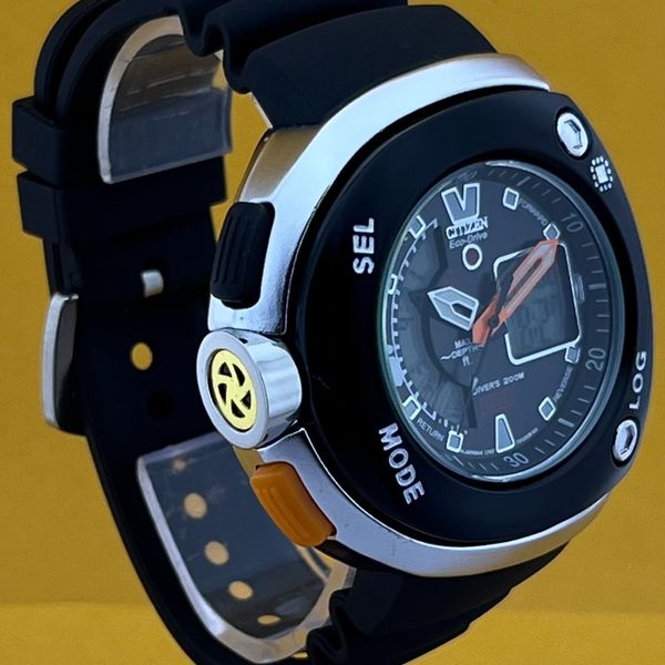 Refurbished Citizen Eco‑Drive Promaster Aqualand Black Ana‑Digi Quartz ...