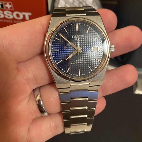 [WTS] Tissot PRX Powermatic 80 - Blue Waffle dial | WatchCharts Marketplace