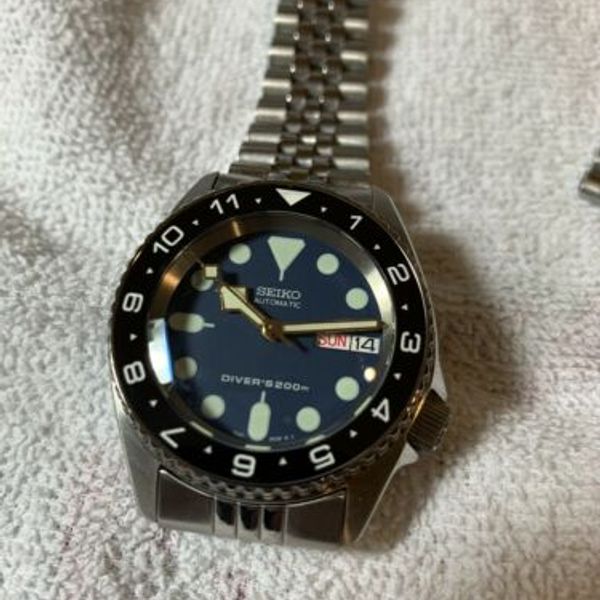 Seiko Skx013 MOD Blue Dial With Straps | WatchCharts