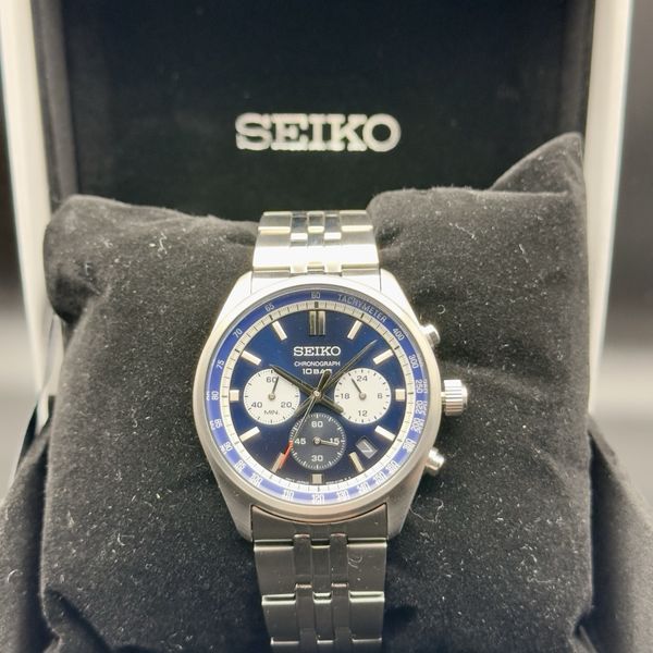 Seiko SSB427P1 Chronograph Menâ s Watch 43mm Stainless Steel Quartz ...