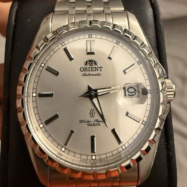 Orient SER2000W Automatic Silver Dial 40mm Watch Rolex Date Just Homage ...