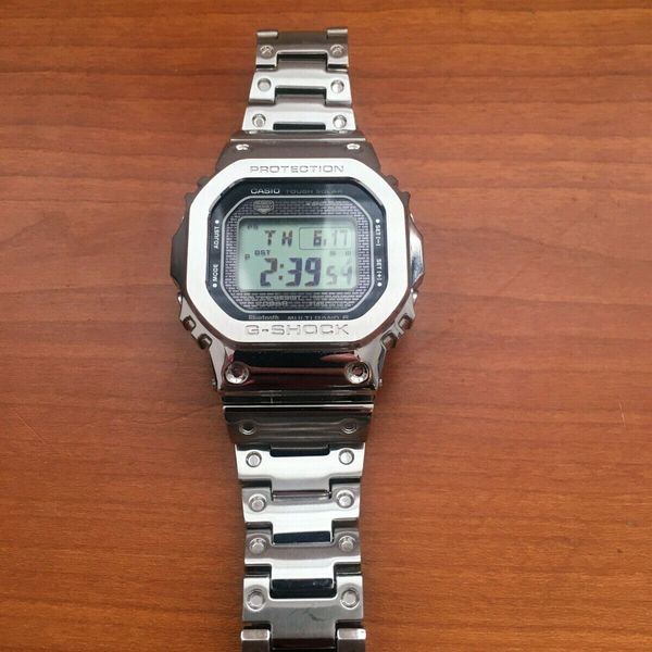 Casio Full Metal G Shock GMWB5000D-1 Box and Papers And Extra Rubber ...