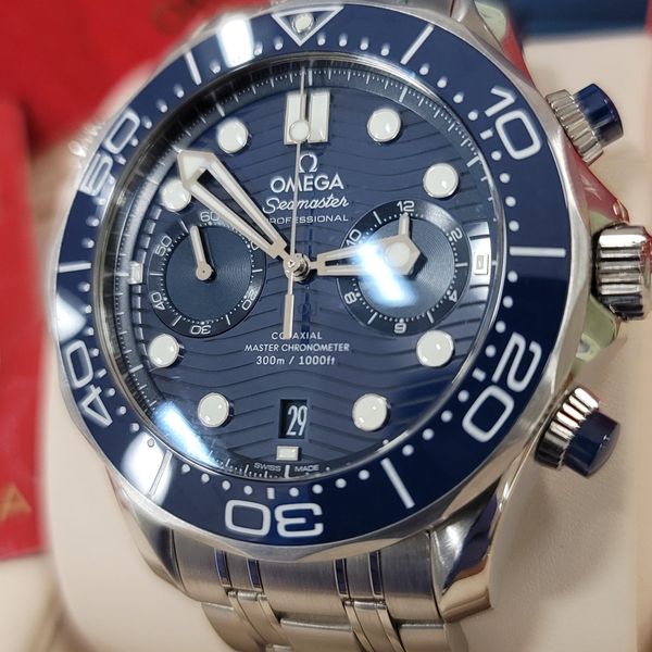 [WTS] OMEGA SMP300 blue wave with Chrono Subdials | WatchCharts Marketplace